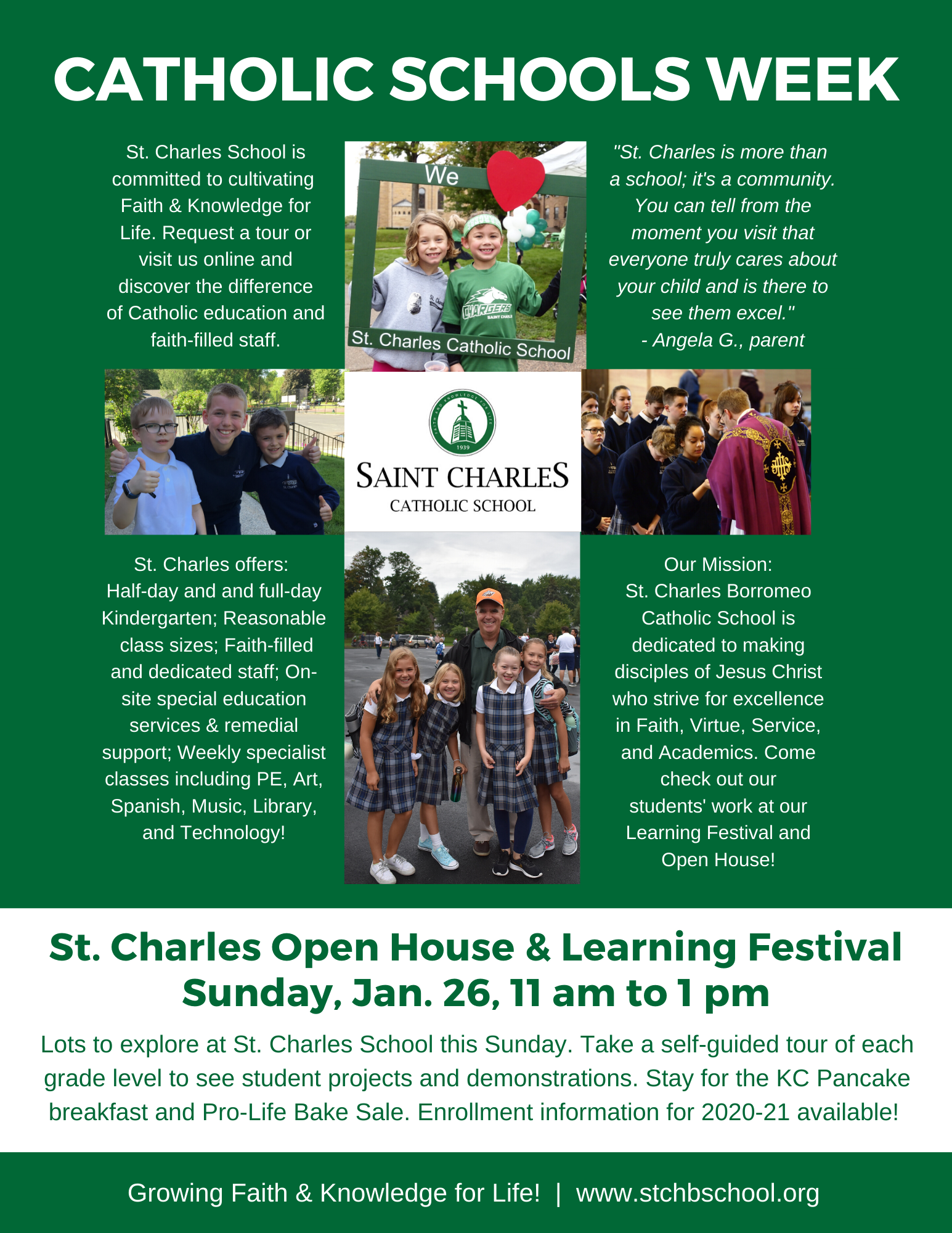 All-school Open House and Learning Festival is Jan. 26! - St. Charles ...